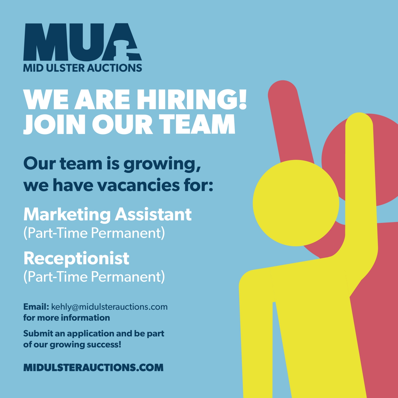 We're Hiring as MUA Continues to Grow - Mid Ulster Auctions